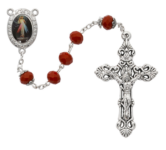 Hail Mary Gifts | Jewelry | Red Divine Mercy Rosary | Poshmark